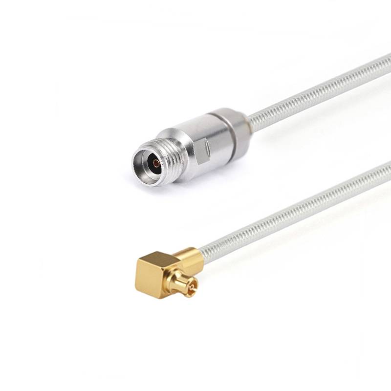 2.92mm Female to GPPO(Mini-SMP) Right Angle Female Cable Assembly | .0 – Flexi RF Inc