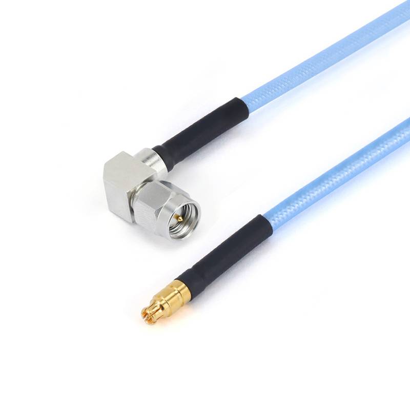 SMA Right Angle Male to GPPO(Mini-SMP) Female Cable Assembly | 086" Se ...