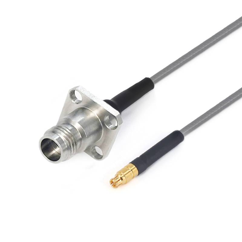 2.4mm 4 Hole Flange Female to GPPO(Mini-SMP) Female Cable Assembly | 3 ...