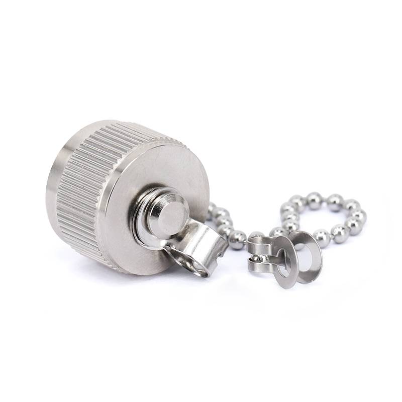 N Male Non-Shorting Dust Cap With Chain – Flexi RF Inc