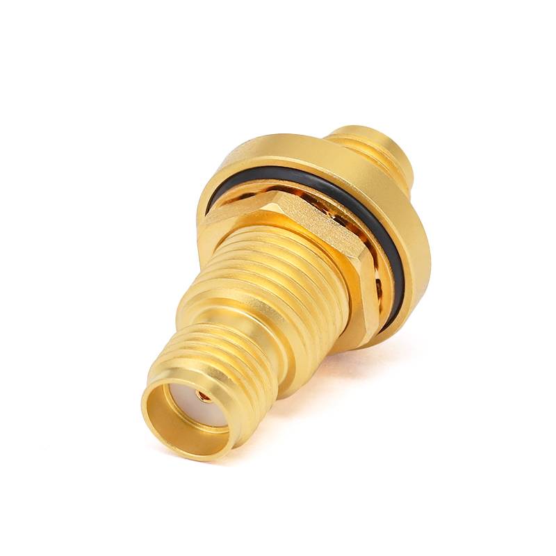SMA Female to SMA Female Bulkhead Hermetically Sealed Straight Adapter ...